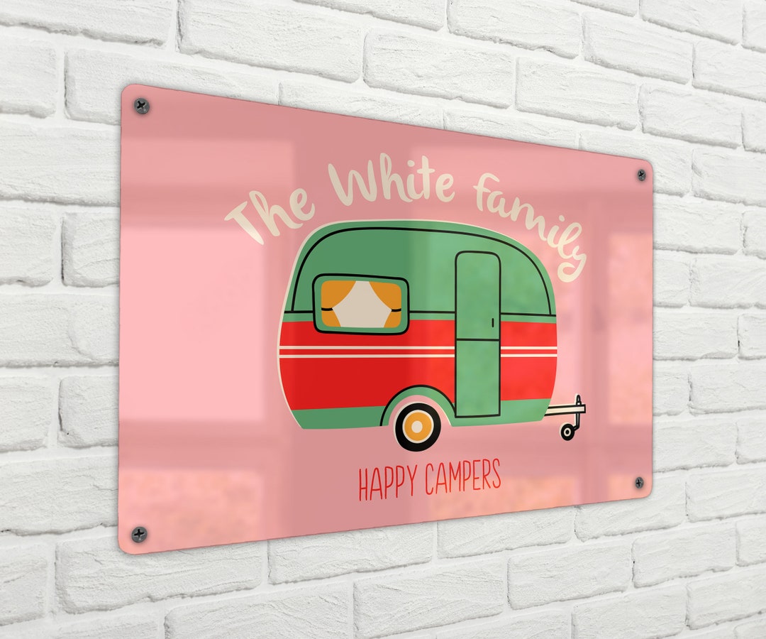 Personalised Caravan Sign / Retro Caravan / Camper Van Wall - Etsy.de