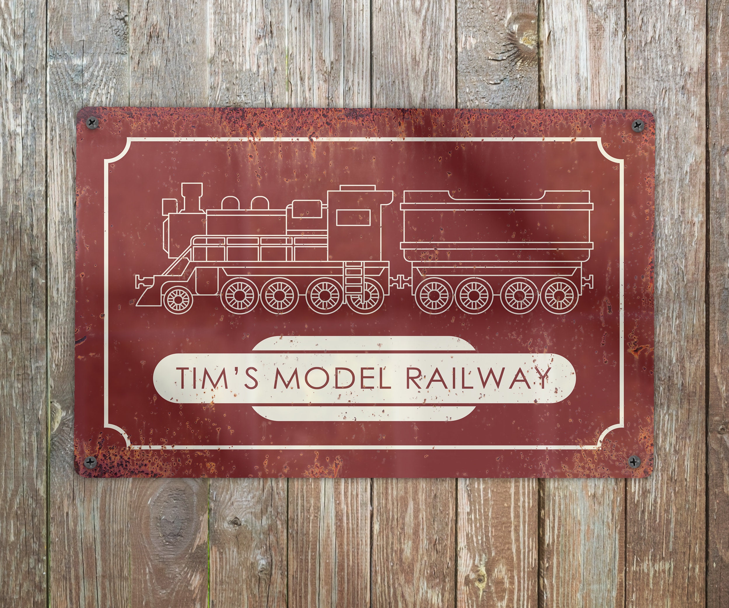 Personalised Model Railway Sign / Railway Workshop Sign / - Etsy UK