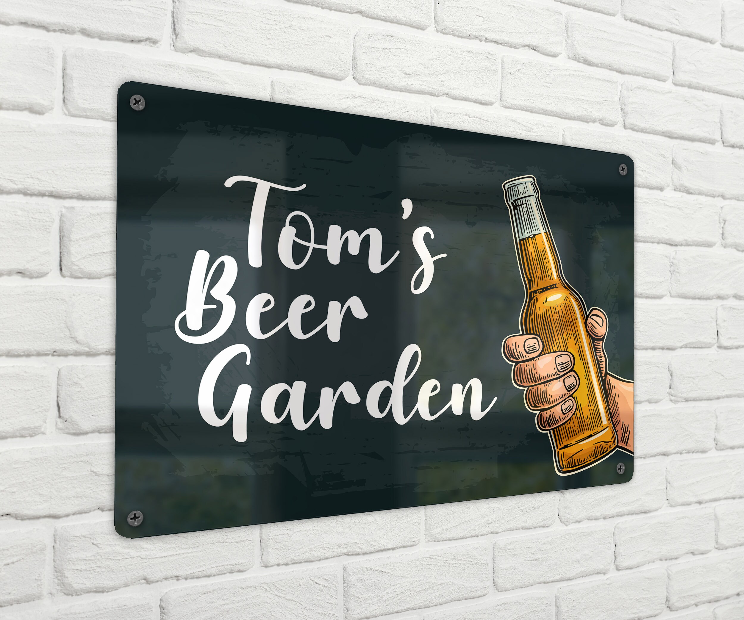 Personalised Beer Garden Sign / Custom Garden Bar Sign / Wall - Etsy ...