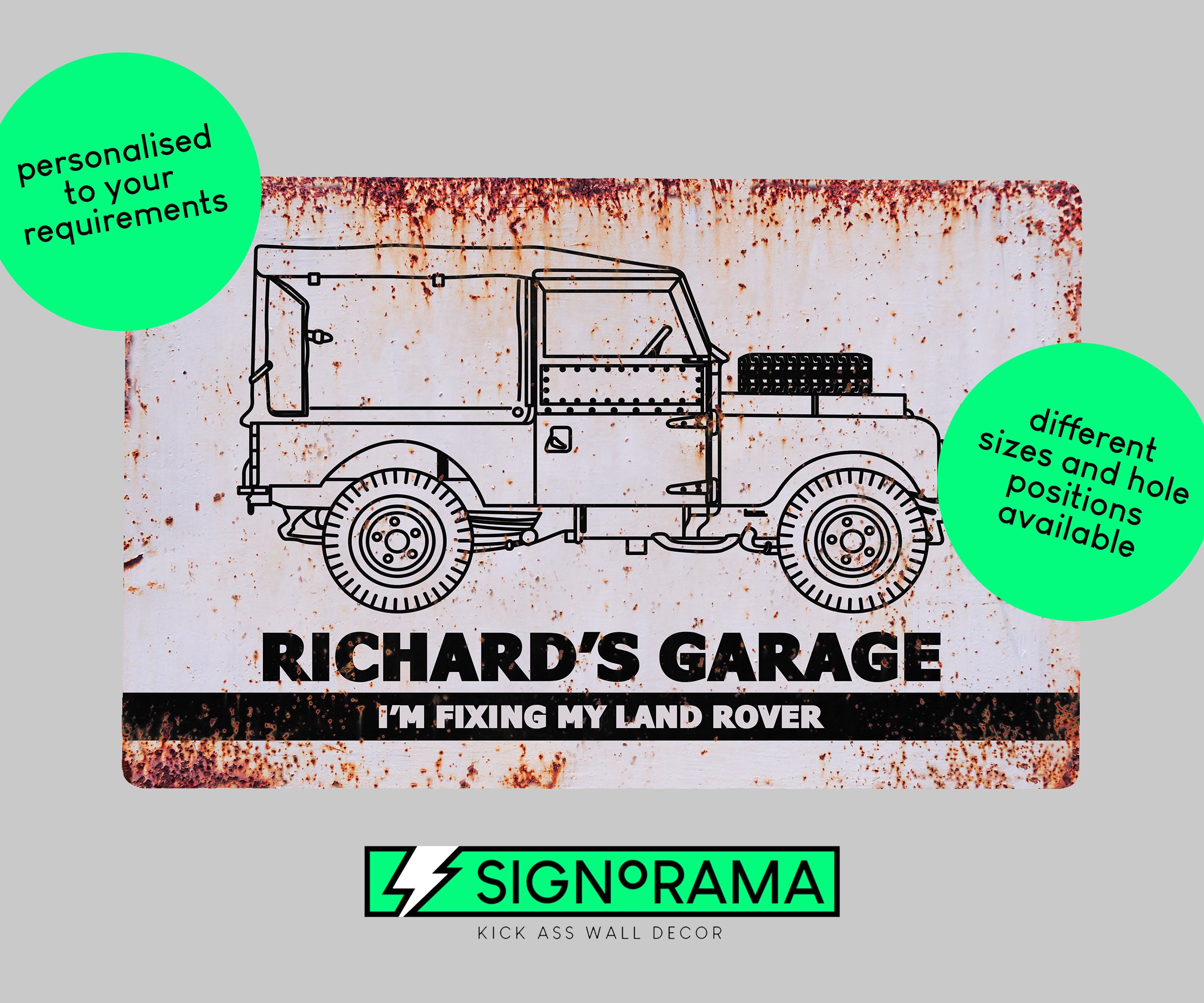 Personalised Workshop Sign / Shed Sign / Land Rover / Garage - Etsy