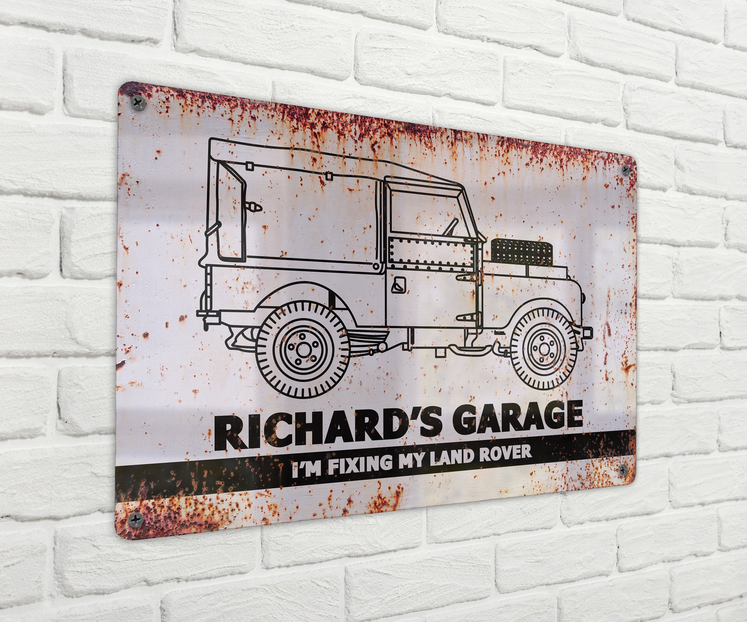 Personalised Workshop Sign / Shed Sign / Land Rover / Garage - Etsy