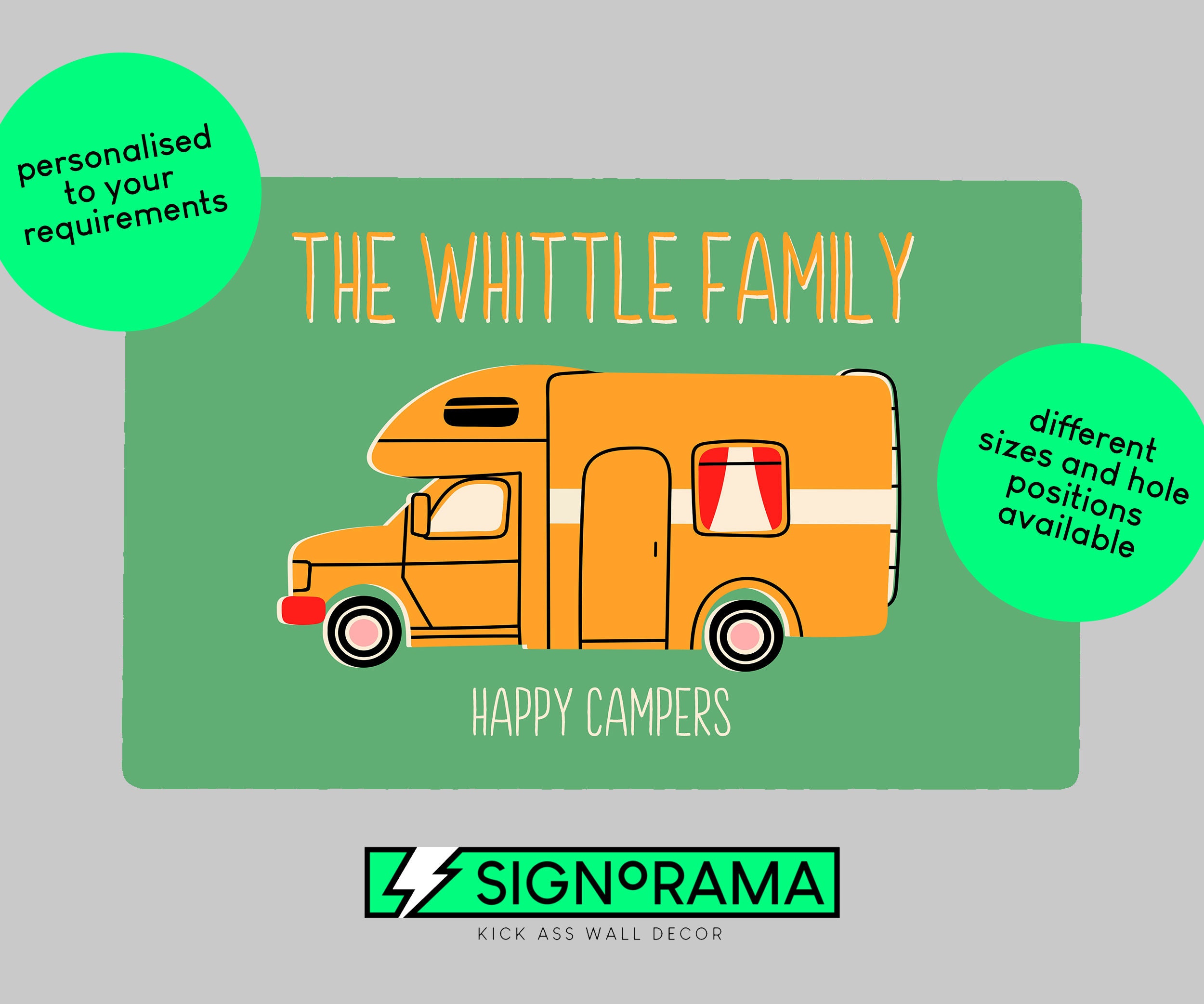 Camper Van Sign / Caravan Sign / Custom Sign / Personalised - Etsy UK
