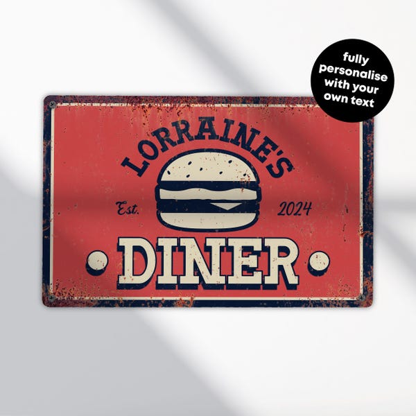 Custom Diner Signs - Etsy