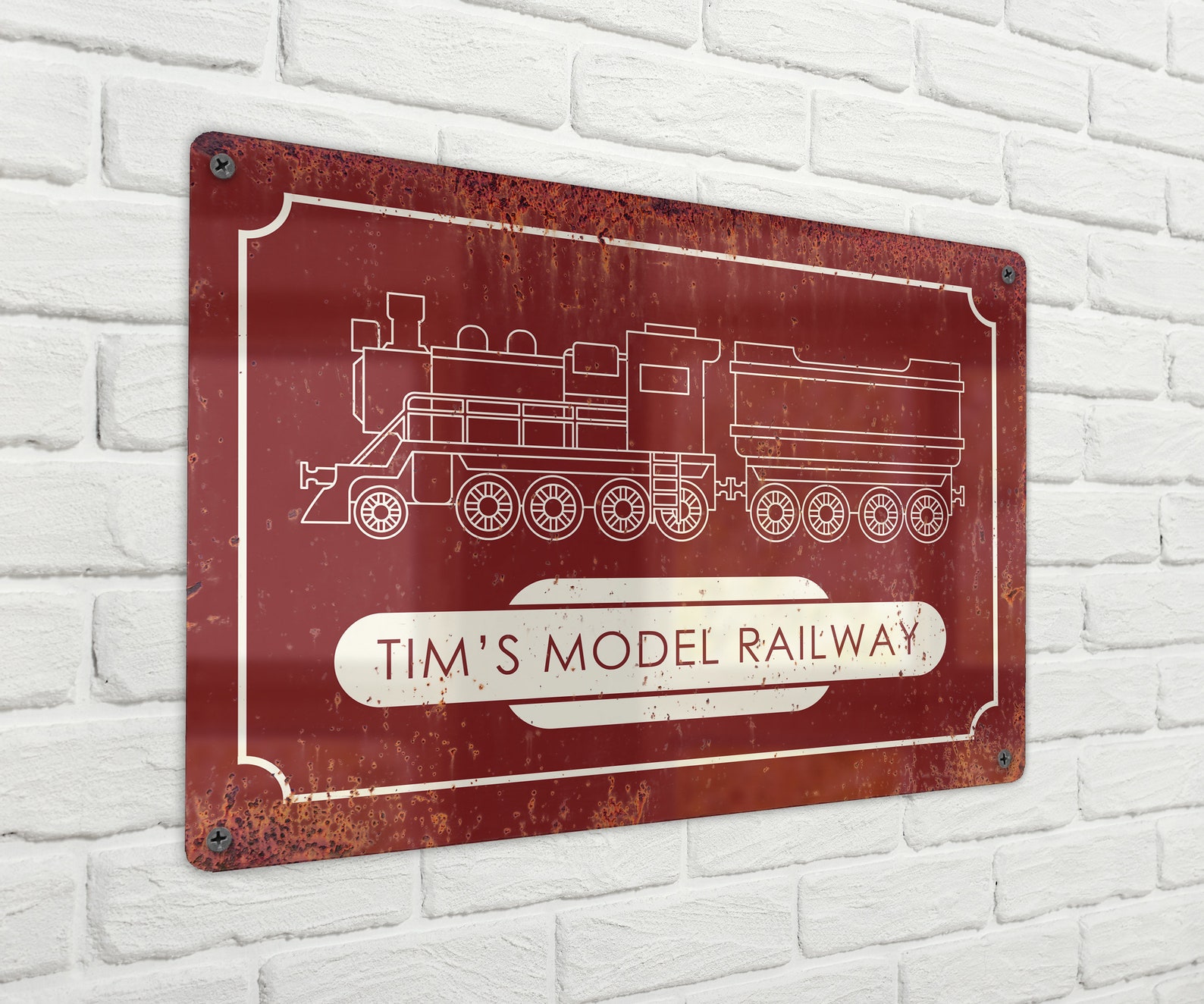 Personalised Model Railway Sign / Railway Workshop Sign / - Etsy
