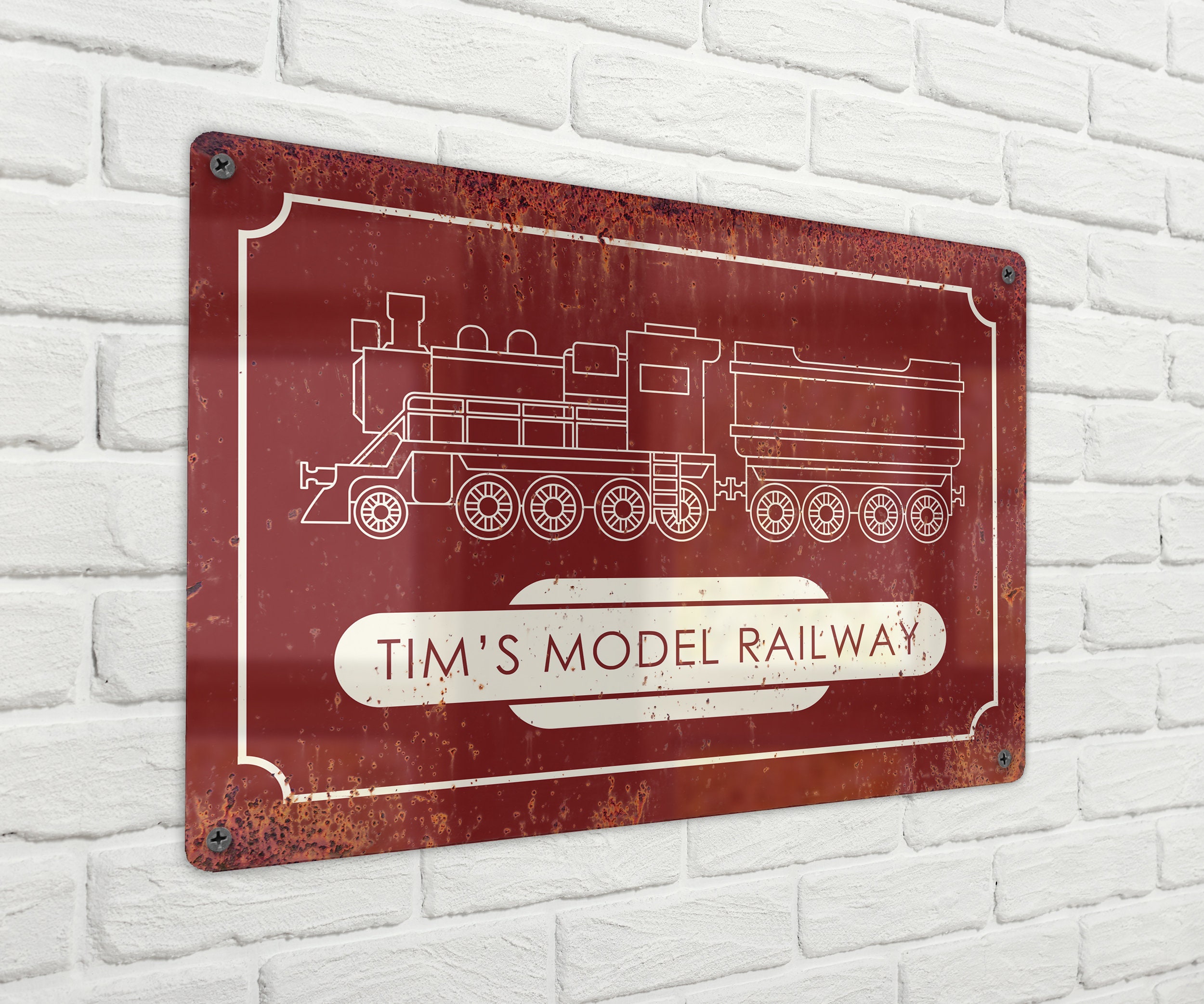 Personalised Model Railway Sign / Railway Workshop Sign / - Etsy