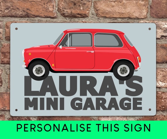 Personalised Mini Sign / Garage Sign / Workshop Decor / Mini | Etsy