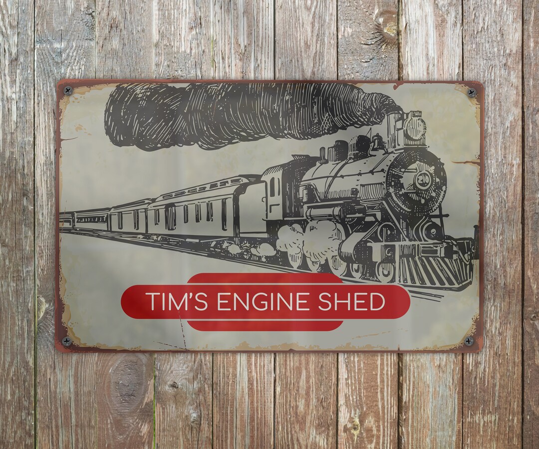 Railway Sign / Personalised Sign / Model Railway / Railway Enthusiasts ...