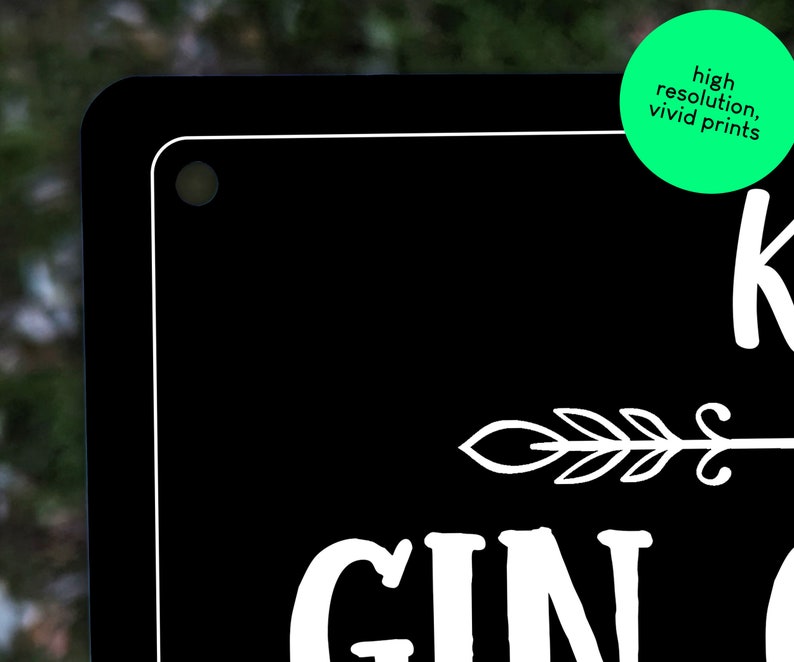 Personalised Gin Garden Sign / Gin Garden Plaque / Outdoor - Etsy UK