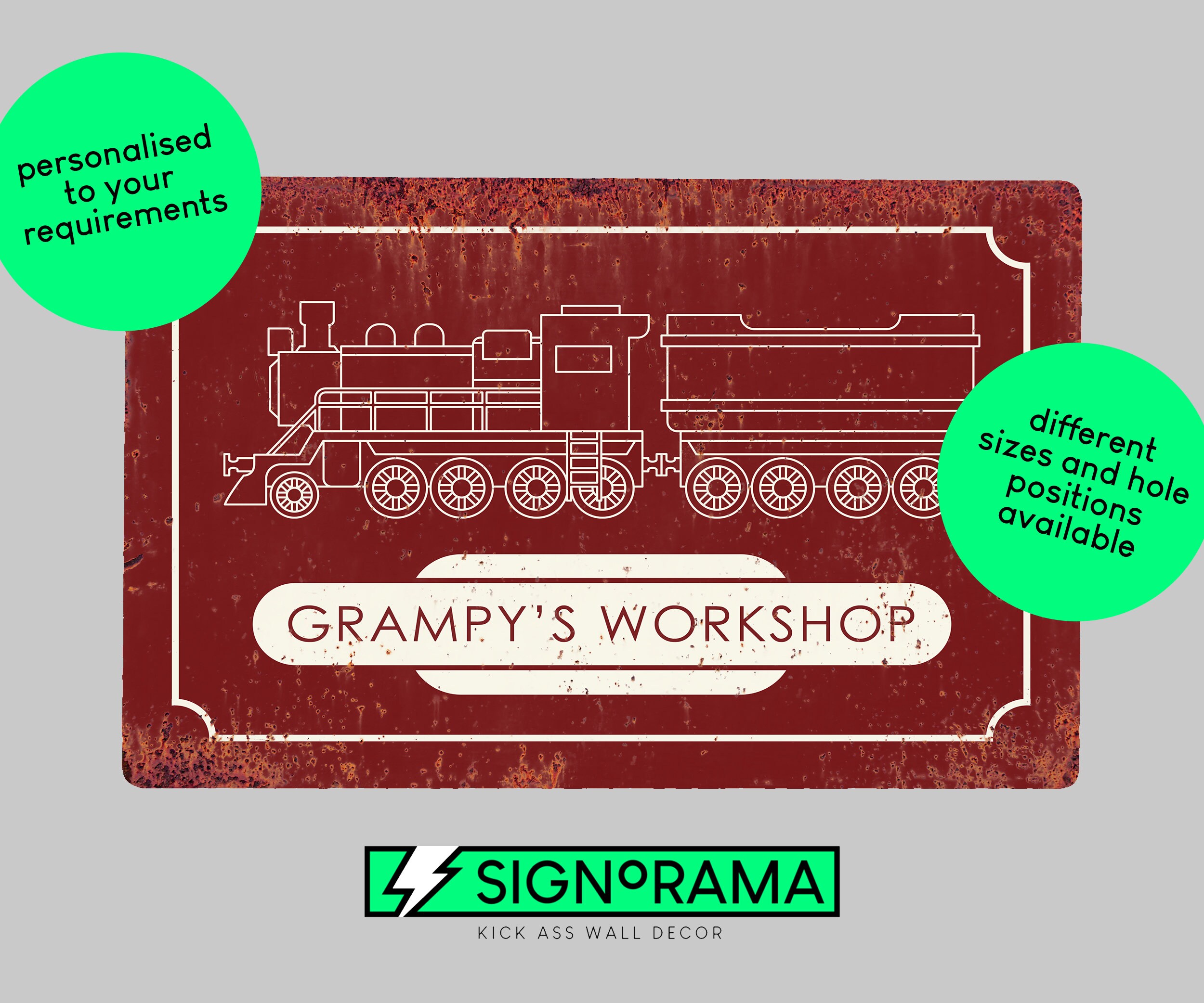 Personalised Model Railway Sign / Railway Workshop Sign / - Etsy UK