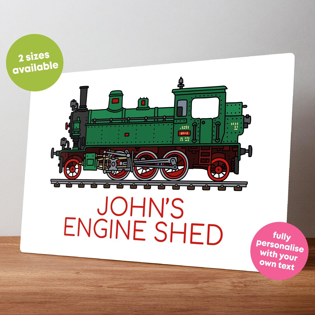 Personalised Model Railway Sign, Custom Train Sign, Model Trains Wall ...