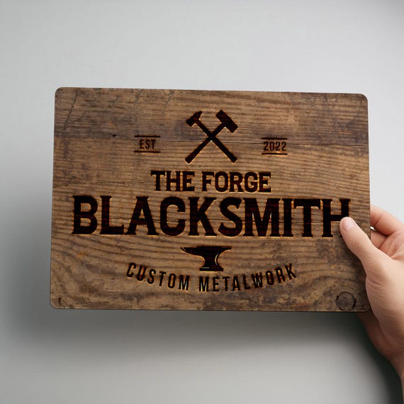Blacksmith Lettering Blacksmith Logo