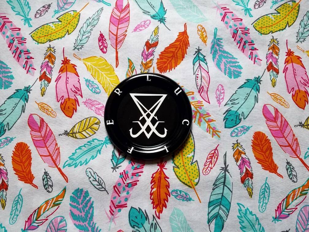 Lucifer Altar Offering Plate Glass Altar / Sacred Space - Etsy