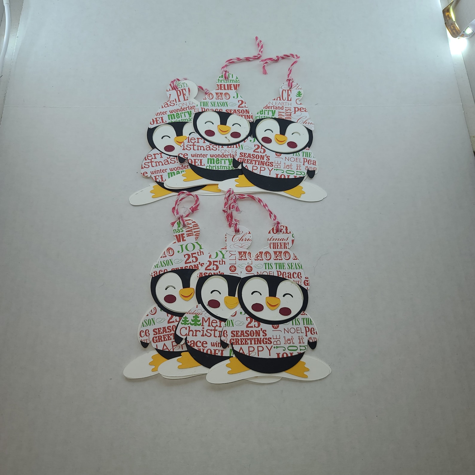 Christmas Penguin Gift Tags - 6 Pc - Etsy