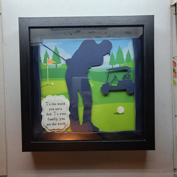 Golf Shadow Box - Etsy