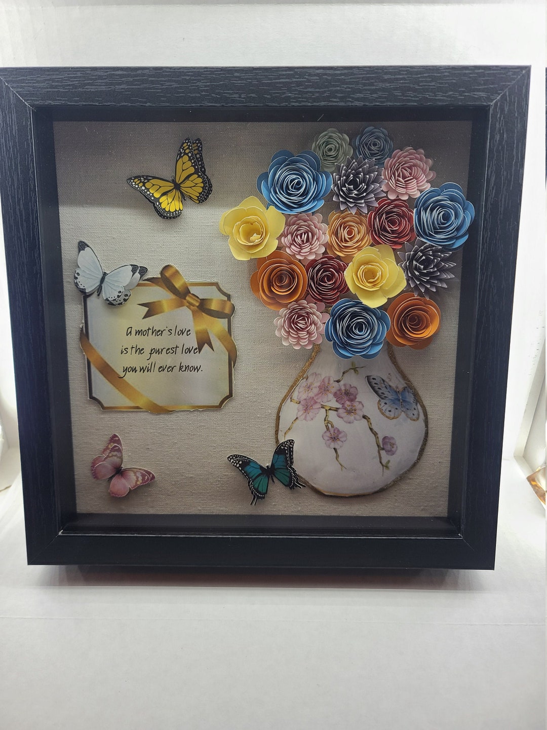 A Mother's Love Shadow Box - Etsy