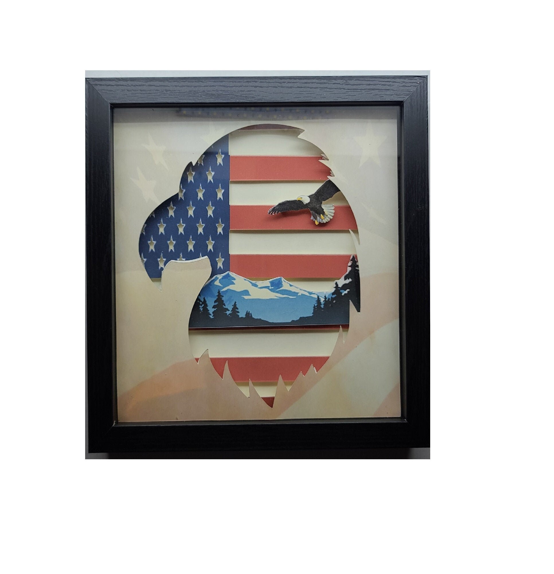 Patriotic Shadow Box - Etsy