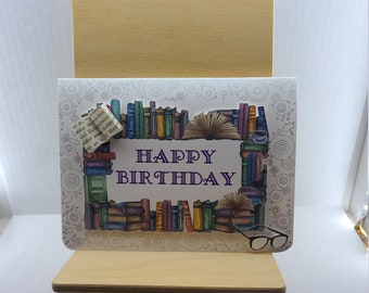 Librarian Card Librarian Birthday Card Treat Yo' Shelf - Etsy