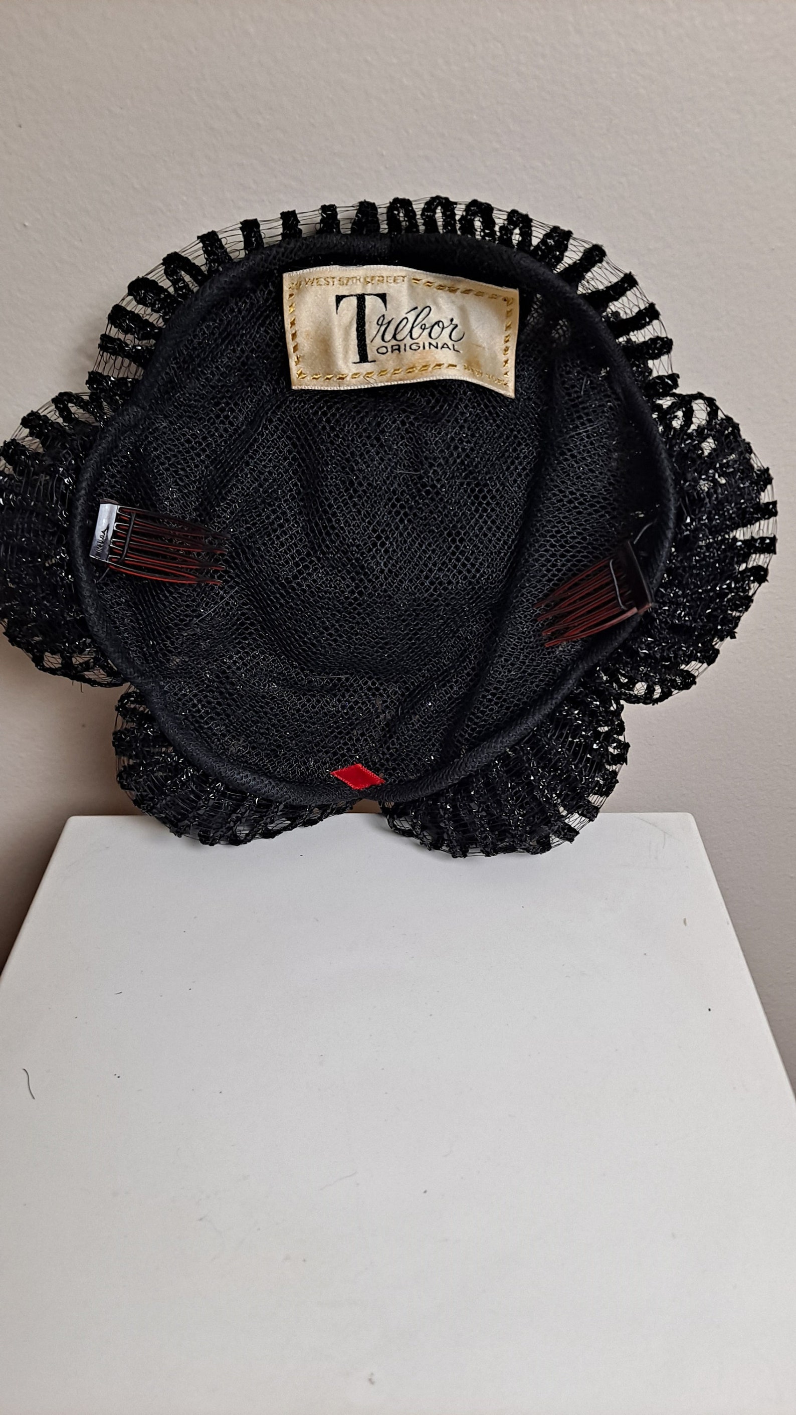 50s Vintage Trebor Original Black Cello Scallop Hat - Etsy