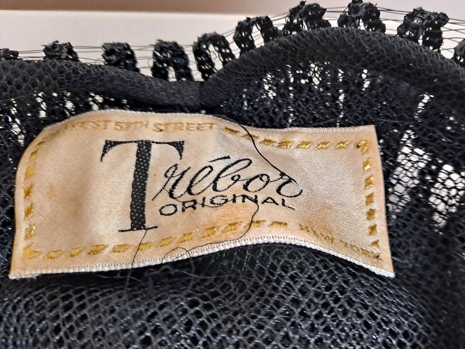 50s Vintage Trebor Original Black Cello Scallop Hat - Etsy