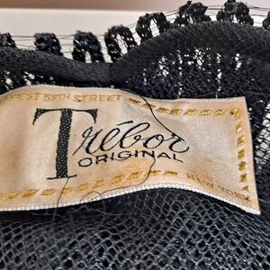 50s Vintage Trebor Original Black Cello Scallop Hat - Etsy