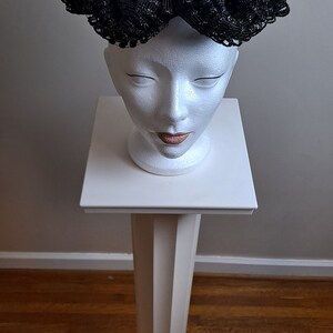 50s Vintage Trebor Original Black Cello Scallop Hat - Etsy
