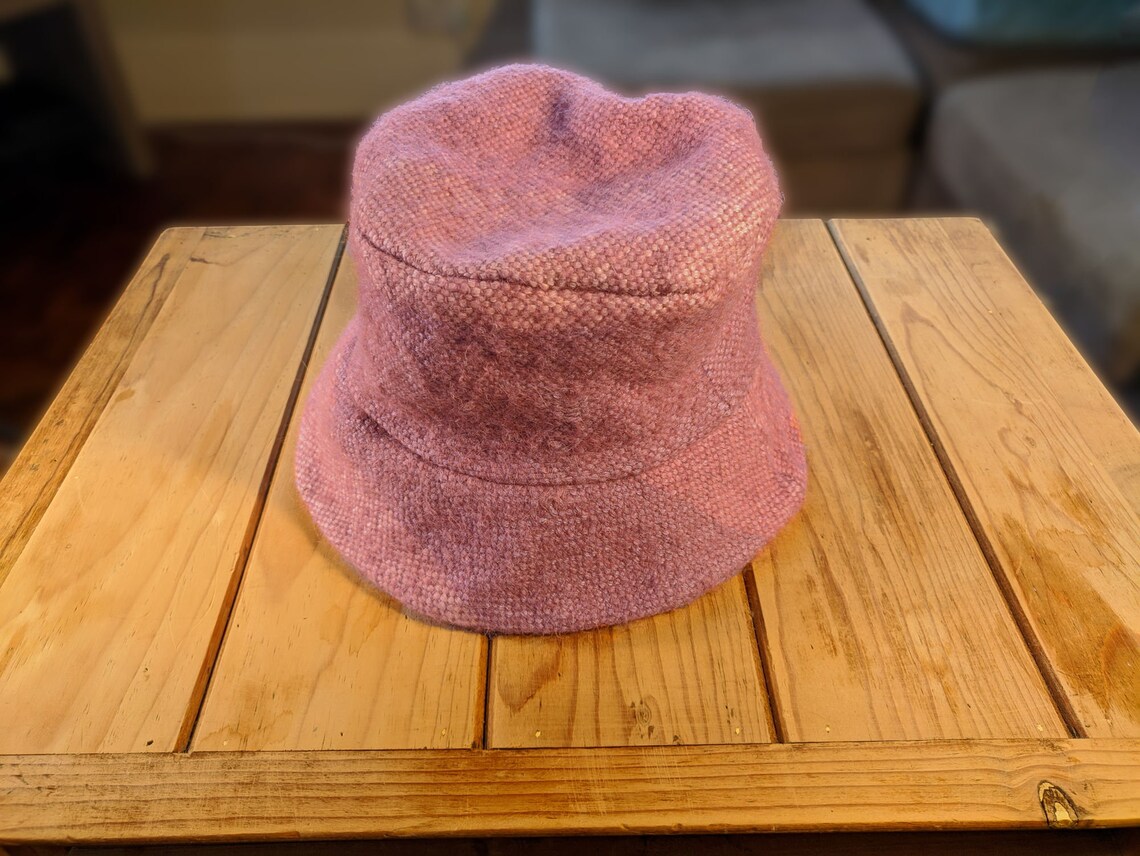 Pink Handwoven Hat - Etsy UK
