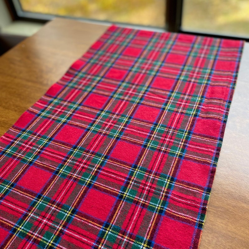 Tartan Table Runner - Etsy