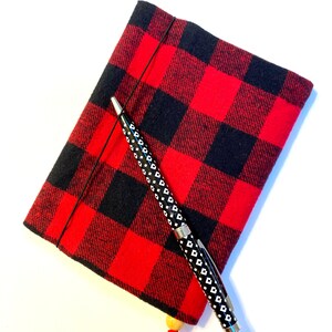 Notebook With Buffalo Plaid Flannel Cover Journal With Cover - Etsy