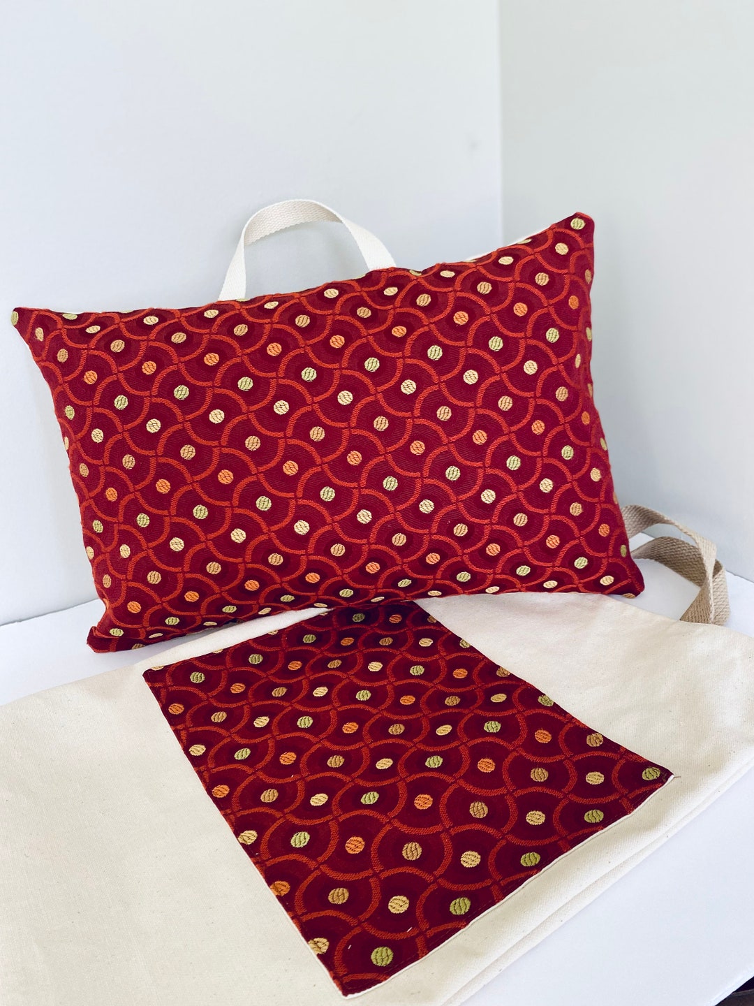 Kneeling, Prayer Cushion With Matching Bag, Spirituality and Religion ...