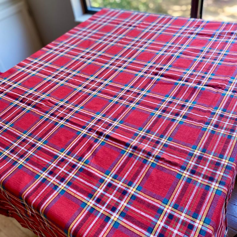 Red Table Cloth - Etsy