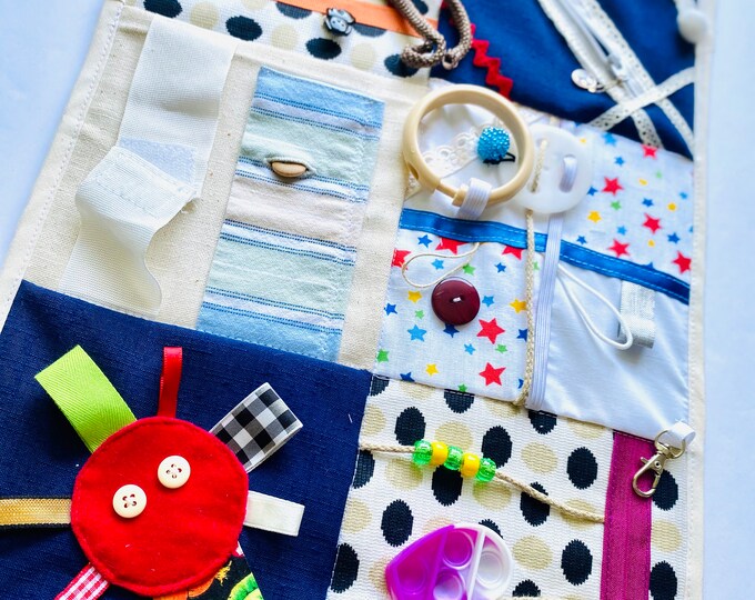 Fidget Quilt, Dementia Alzheimer's Fidget Blanket, Sensory Book ...