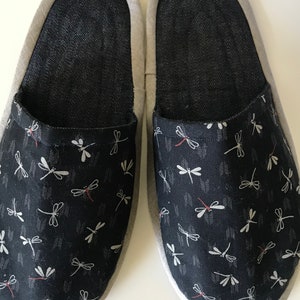 Quilted Japanese Slippers, Handmade Fabric House Shoes - Etsy