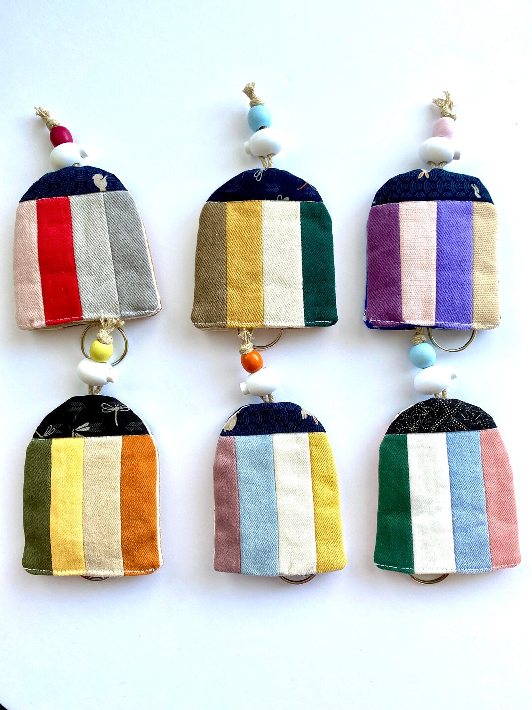 Patchwork Key Case, Japanese Key Holder, Quilted Key Chain ...