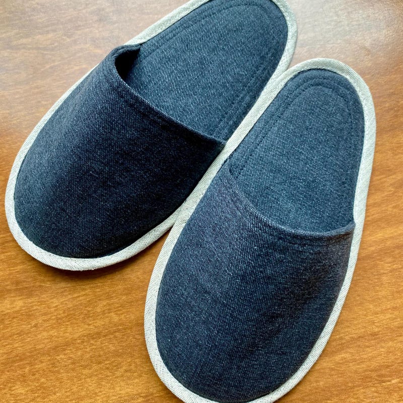 Denim Slippers - Etsy