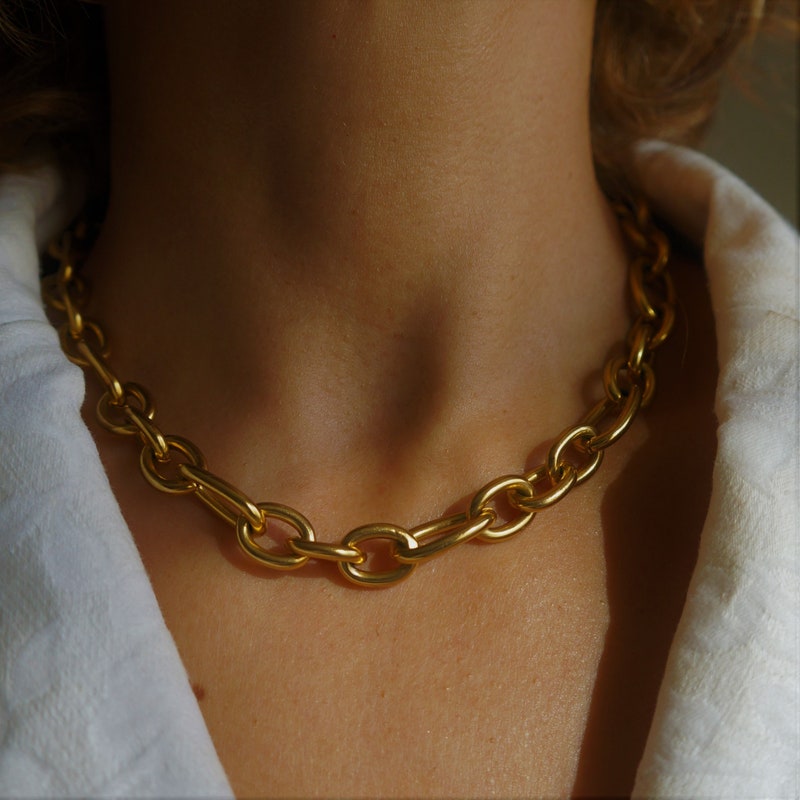 Big Chain Necklace - Etsy