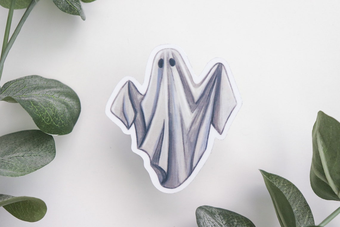 Ghost Sticker Waterproof Sticker - Etsy