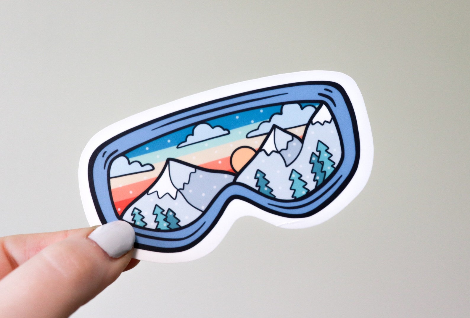 Snowboard Goggle Sticker Waterproof Sticker Snowboard | Etsy