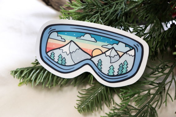 Snowboard Goggle Sticker Waterproof Sticker Snowboard | Etsy