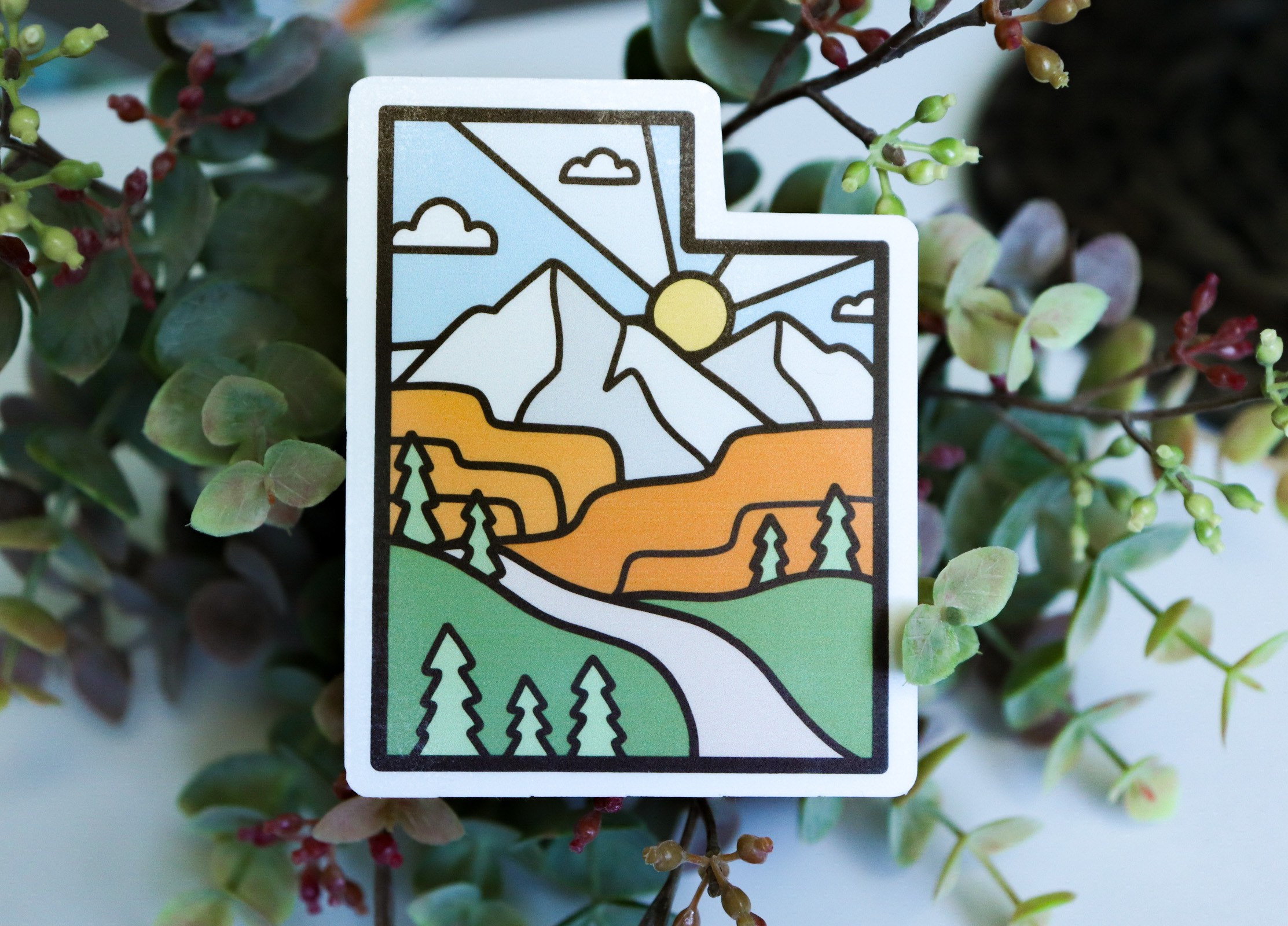 Utah Sticker State Sticker Waterproof Sticker | Etsy