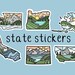 State Stickers | All 50 States | Pick Your State - Etsy
