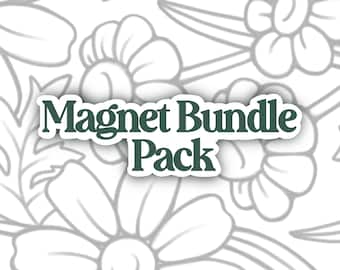 Magnet Bundle, 4 Pack Magnets, Motivational Magnets, Fridge Magnet, Car ...