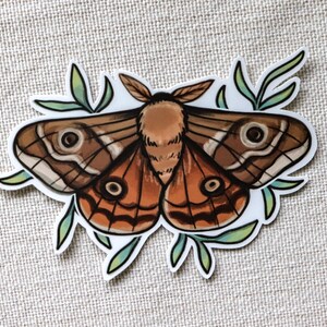 Moth Sticker | Waterproof Sticker - Etsy
