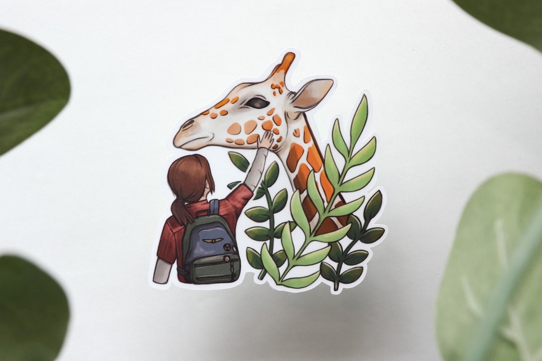 The Last of Us Sticker | Ellie With Giraffe | TLOU Sticker | Waterproof ...