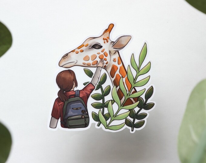The Last of Us Sticker Ellie With Giraffe TLOU Sticker Waterproof ...