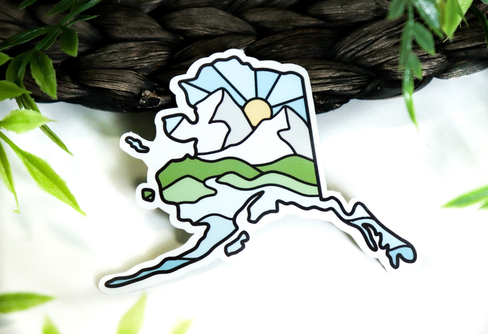 Alaska Sticker State Sticker Waterproof Sticker - Etsy