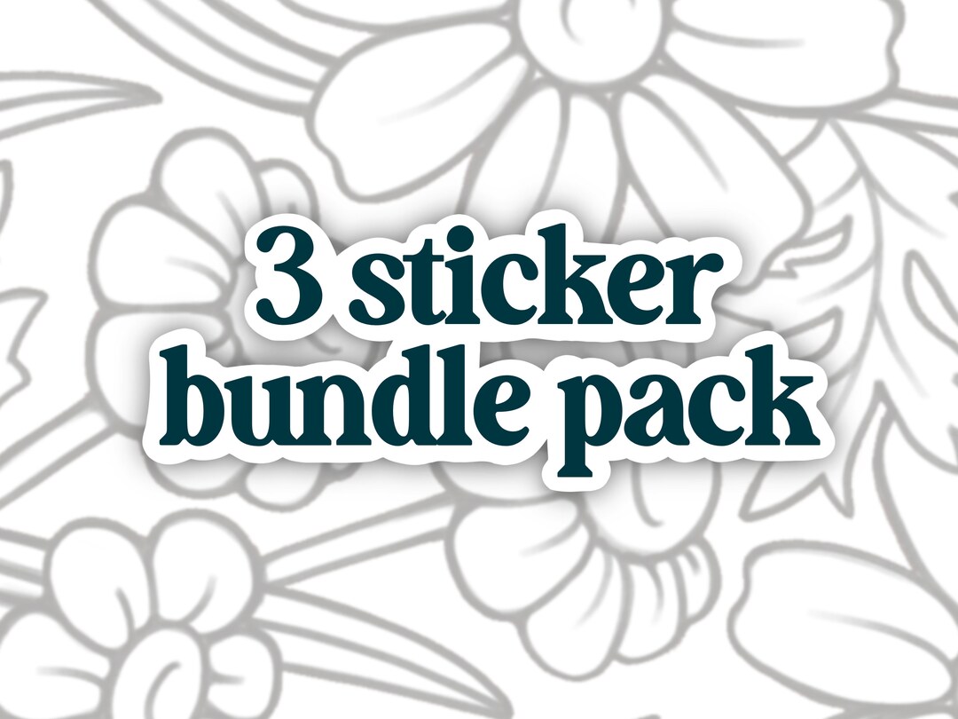 3 Sticker Bundle Pack | Waterproof Stickers | Choose Any 3 Stickers - Etsy