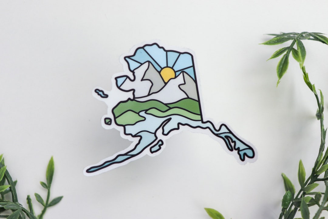 Alaska Sticker | State Sticker | Waterproof Sticker - Etsy