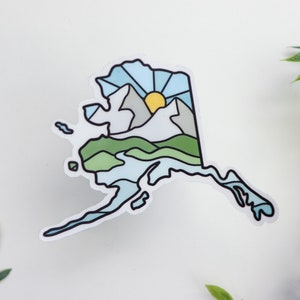 Alaska Sticker | State Sticker | Waterproof Sticker - Etsy