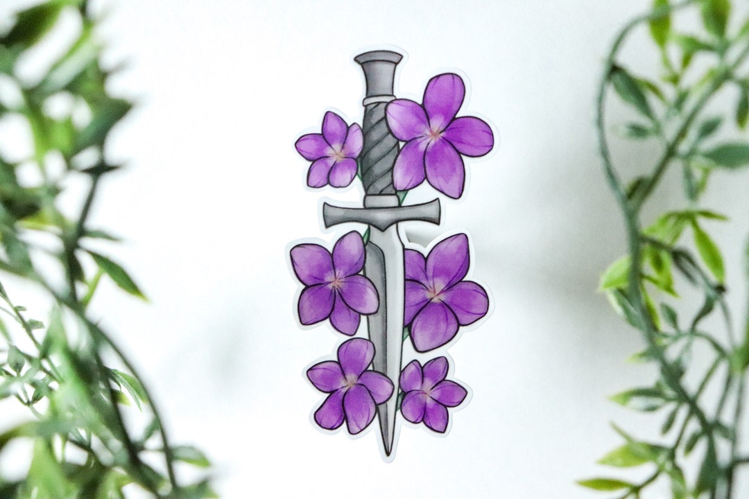 Violet’s Dagger Sticker | Fourth Wing Sticker | Waterproof Sticker ...