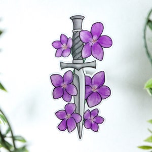 Violet’s Dagger Sticker | Fourth Wing Sticker | Waterproof Sticker ...